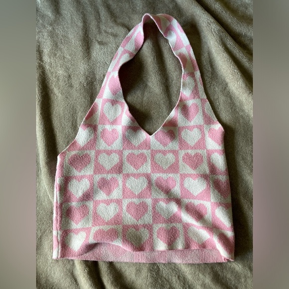 Tops | Pink Halter Top | Poshmark